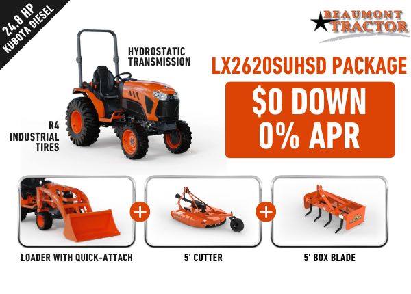 LX2620SUHSD Tractor Package - Beaumont Tractor Company